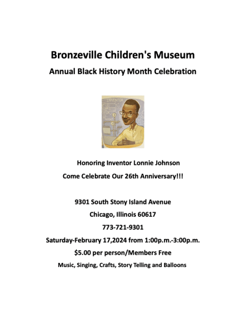Bronzeville Children's Museum Annual Black History Month Celebration ...