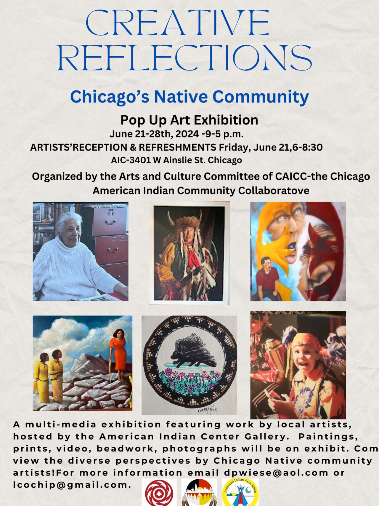 "Creative Reflections": Chicago Native Community Pop-Up Art Exhibition ...